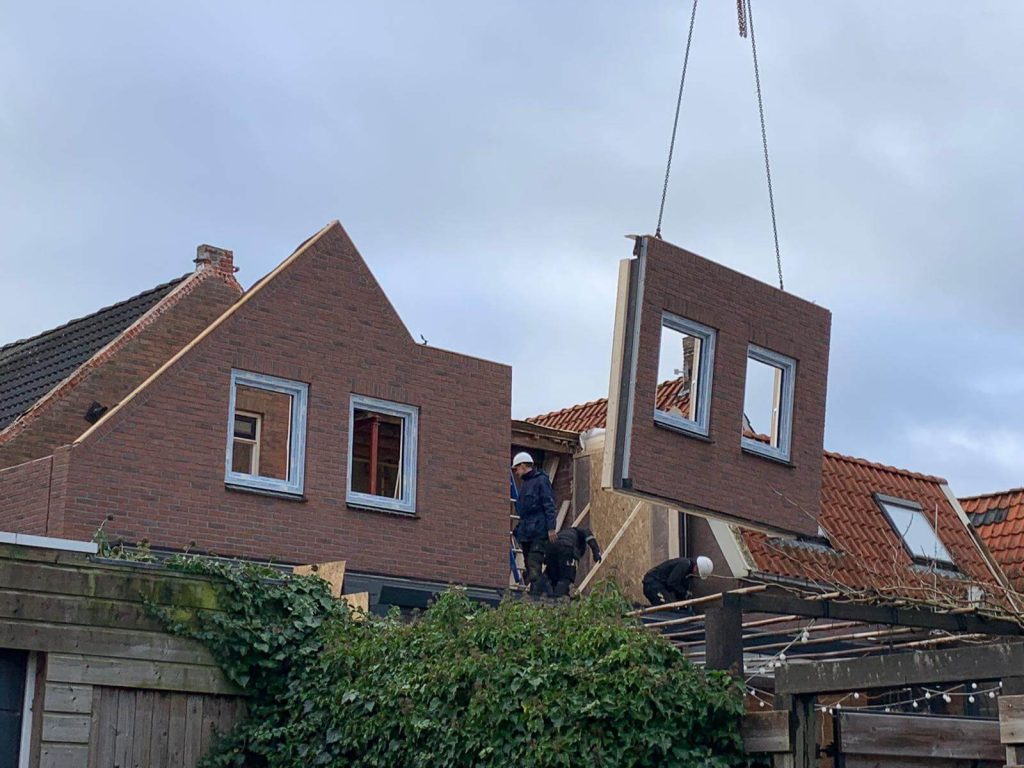 Prefab uitbouw - A6 Houtskeletbouw